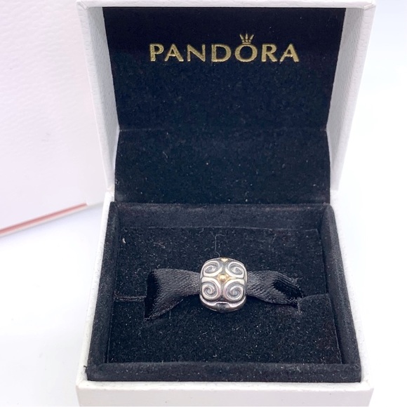 Pandora | Jewelry | Retired Pandora Sterling Silver 4k Swirl Clip Charm ...